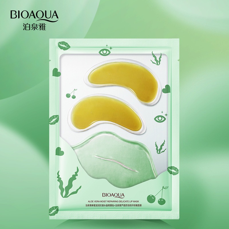 Bioaqua eye + lip mask Combo, moisturizing, elastic, rejuvenating skin ...