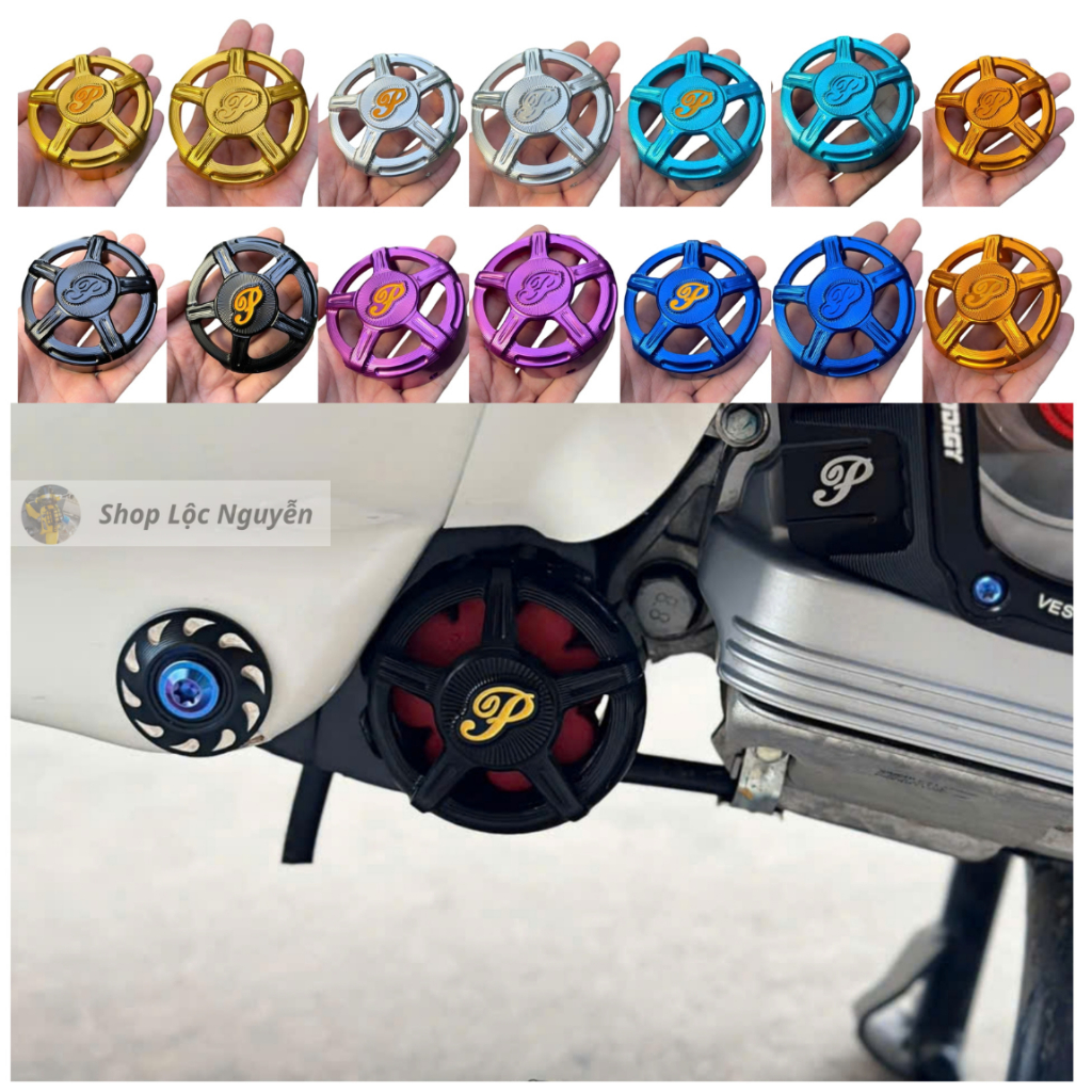 Prodigy style shock absorber cover for Vespa Sprint/ Primavera 100% CNC ...