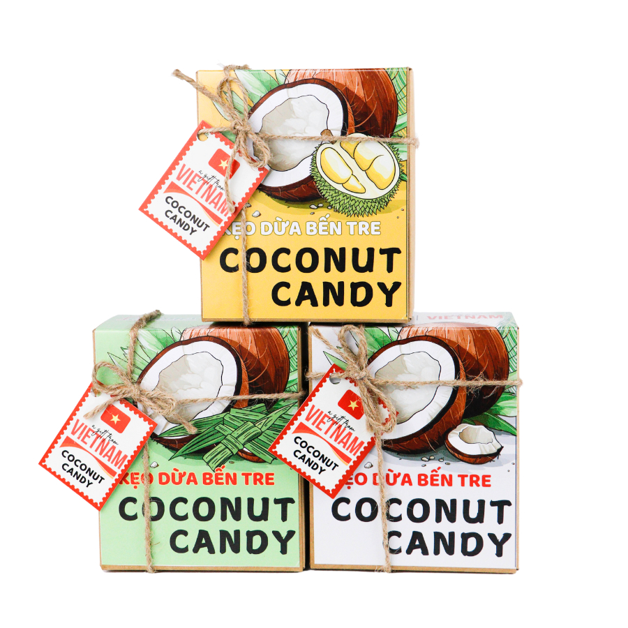 Ben Tre Légumes Coconut Candy - Vietnamese Specialty, Fragrant, Fatty ...