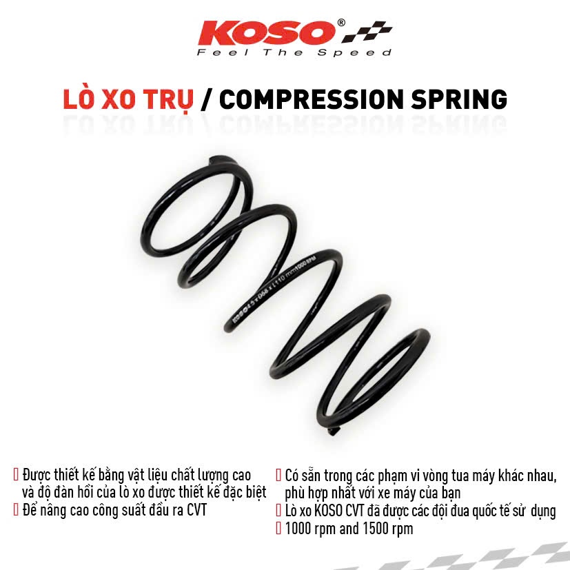 XO Cylindrical spring for all Honda and Yamaha models (genuine KOSO ...