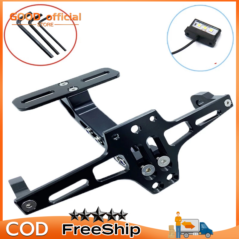 Cnc aluminum folding license plate mounted on PKL PKN motorbike ...