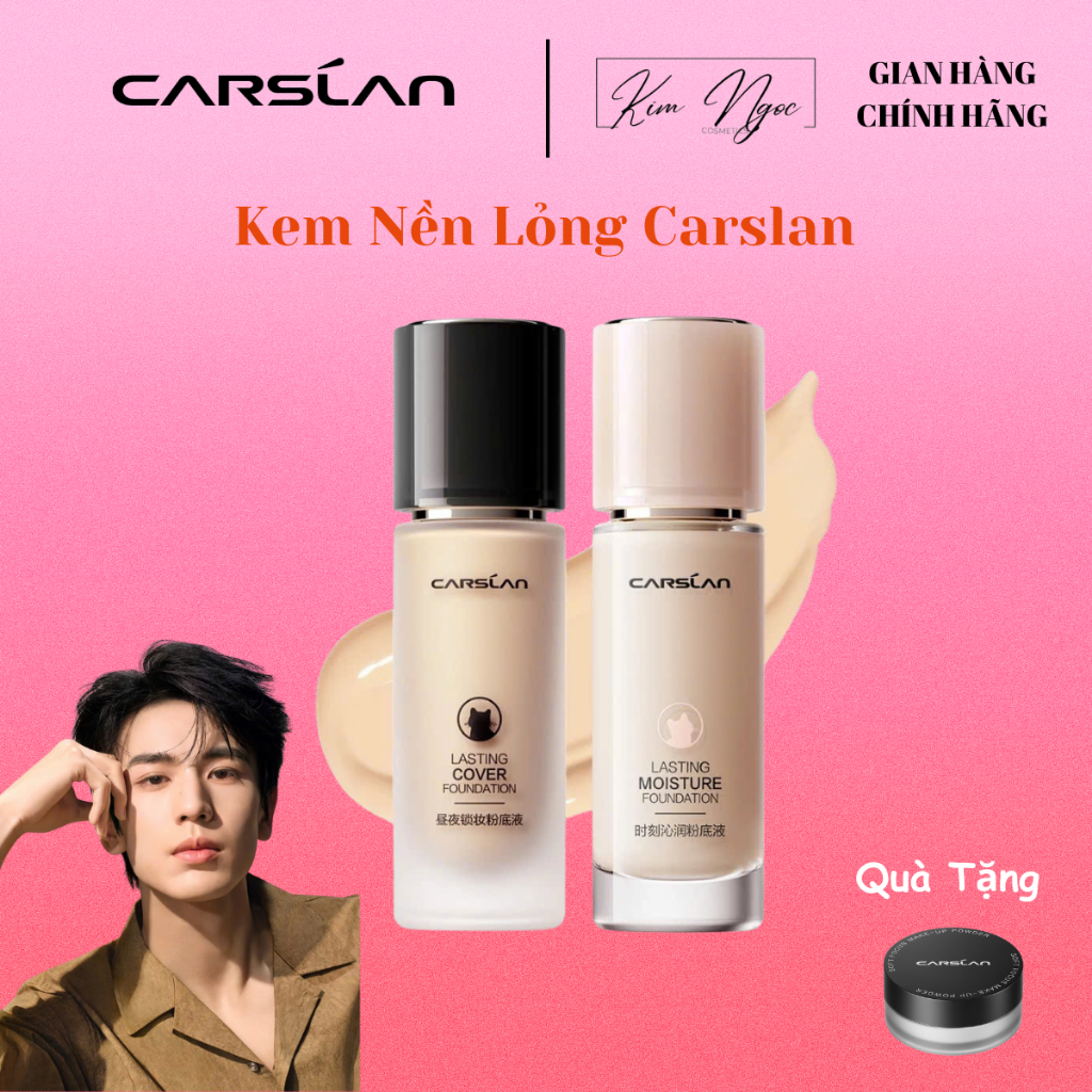 Carslan Liquid Foundation Upgraded Oil Control Long Lasting Foundation ...