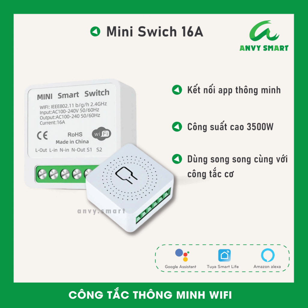 Tuya Mini Switch 16A Wifi - Basic ONOFF | Shopee Philippines