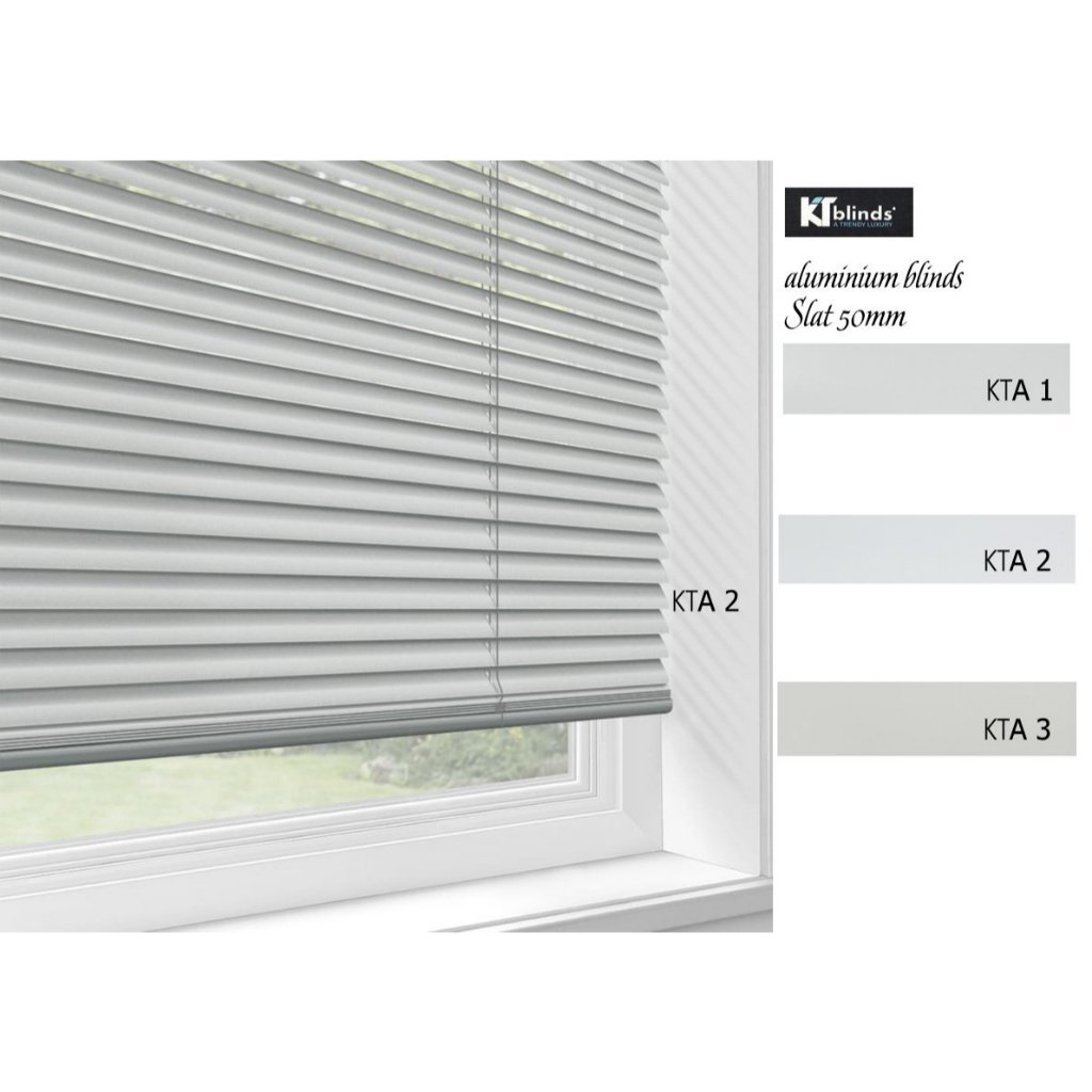Modern aluminum blinds with 1 zipper, 5cm version (order according to ...