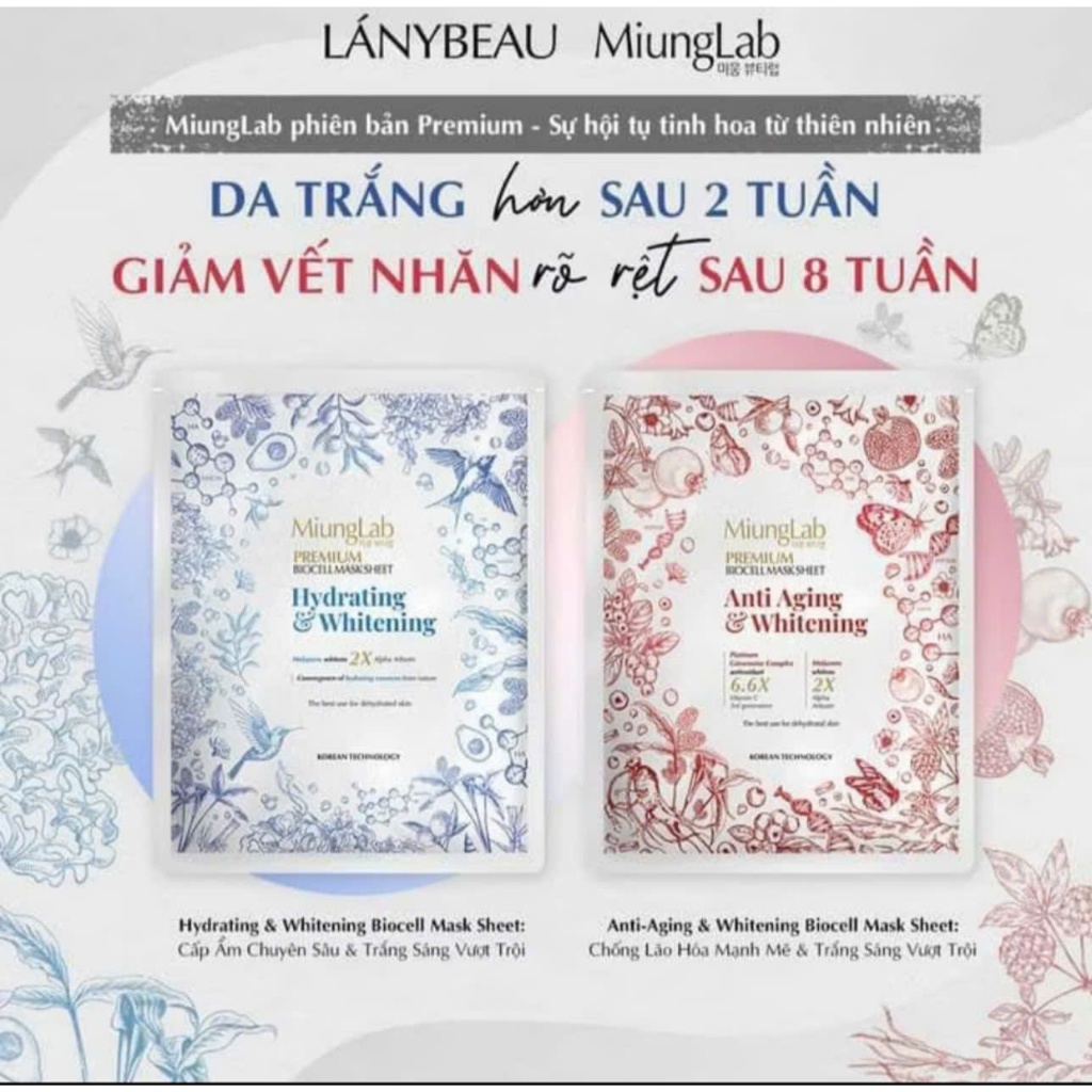 Miung Lab Biocell Korean Premium Skin Care Biological Mask, Genuine ...
