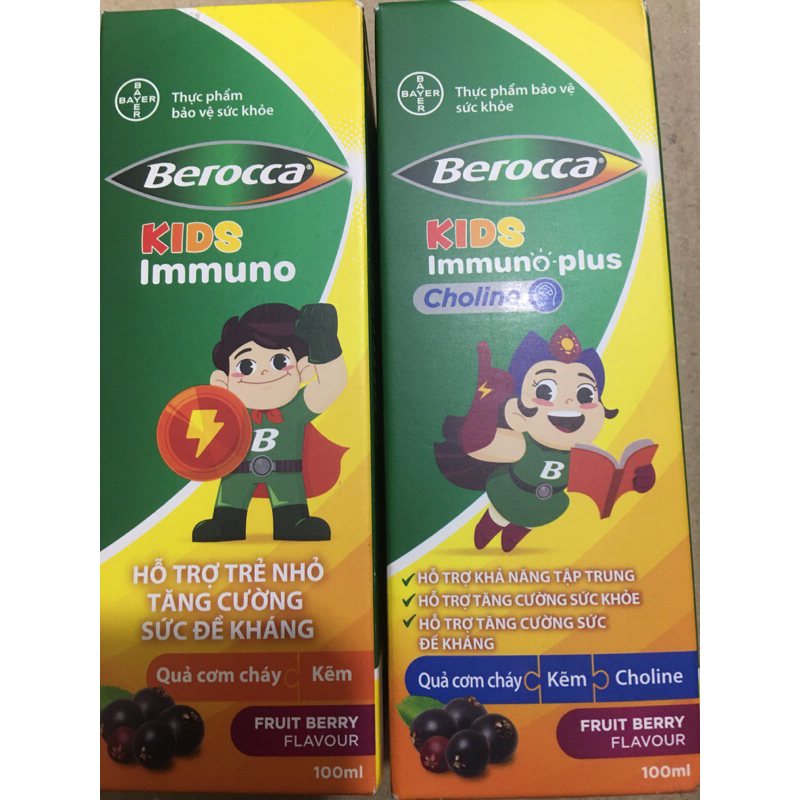 Berocca syrup kids immuno plus choline zinc, elderberry fruit, berry ...