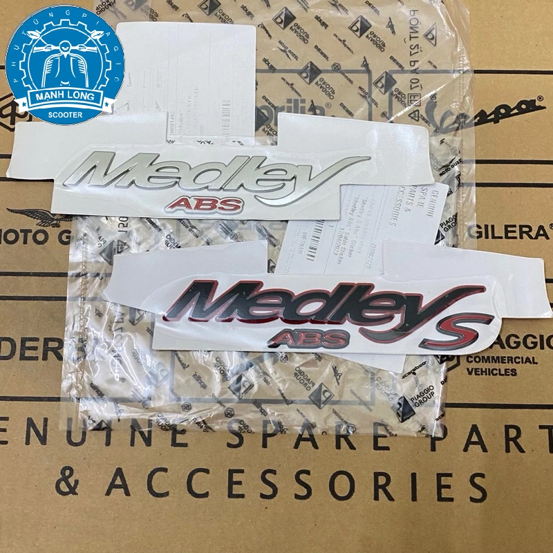 Medley ABS S stamp plated with chrome, red and black (genuine) | Shopee ...