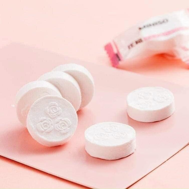 Combo miniso tablets, Japanese paper mask, compressed paper mask ...