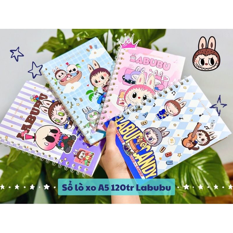 LOT of 4 A5 labubu, natra, baby three notebooks....120 pages | Shopee ...