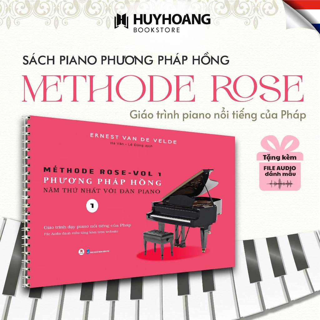 Book - piano Methode Rose Pink Method (reprint 2024) - Basic piano ...