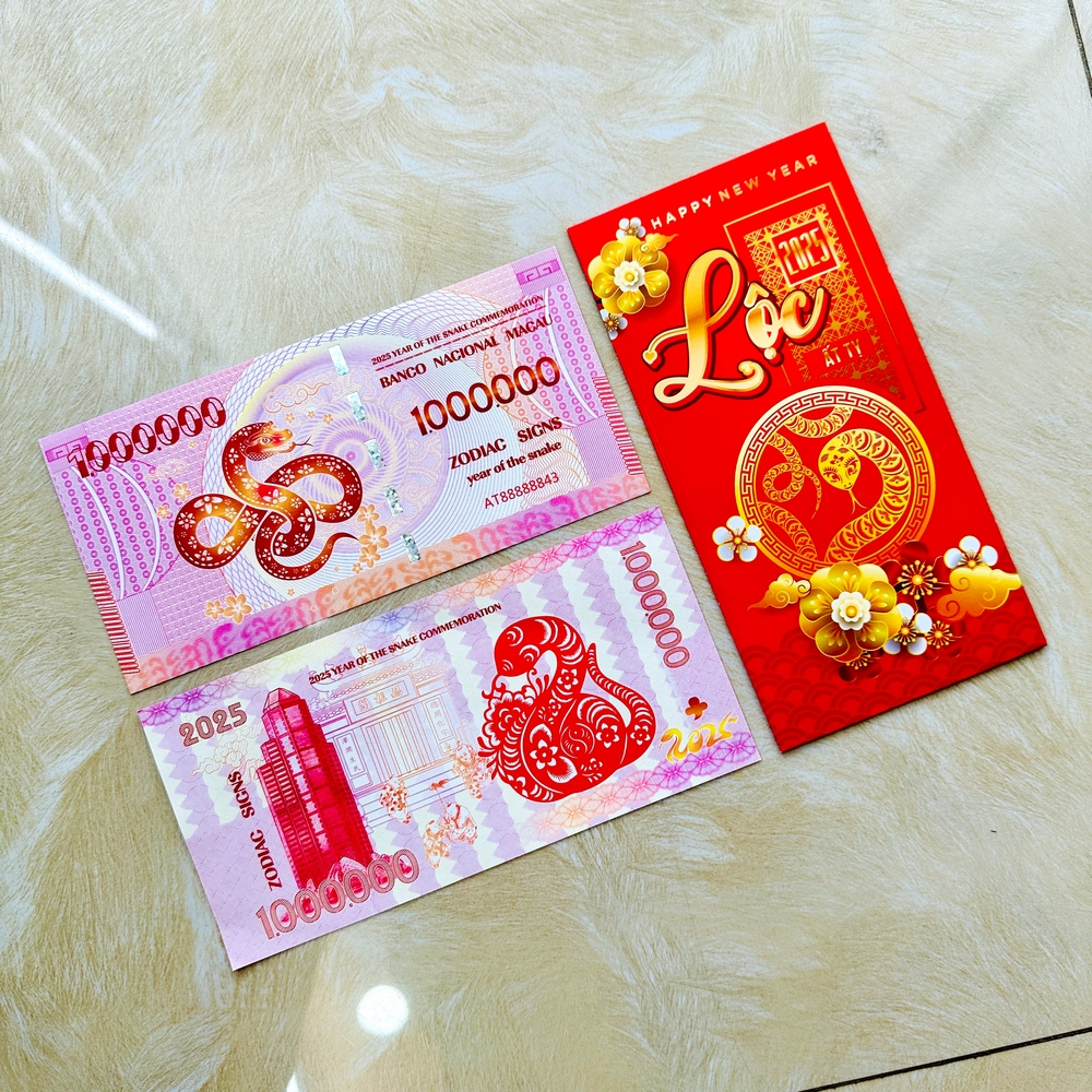 Macao Snake Banknote 1 Million Lucky Money Souvenir At TyCNY - Lucky ...