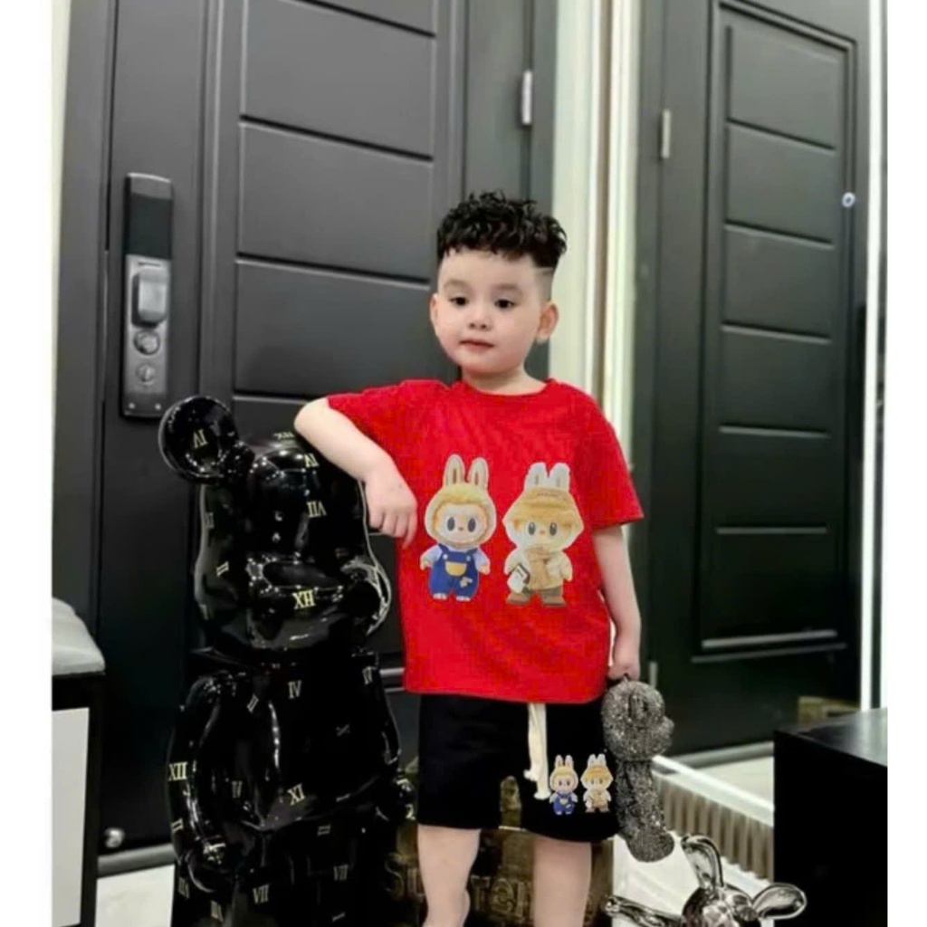 [ Boys ] LABUBU Clothing Set For Boys from 8 - 45 kg Made Of Soft, Cool ...