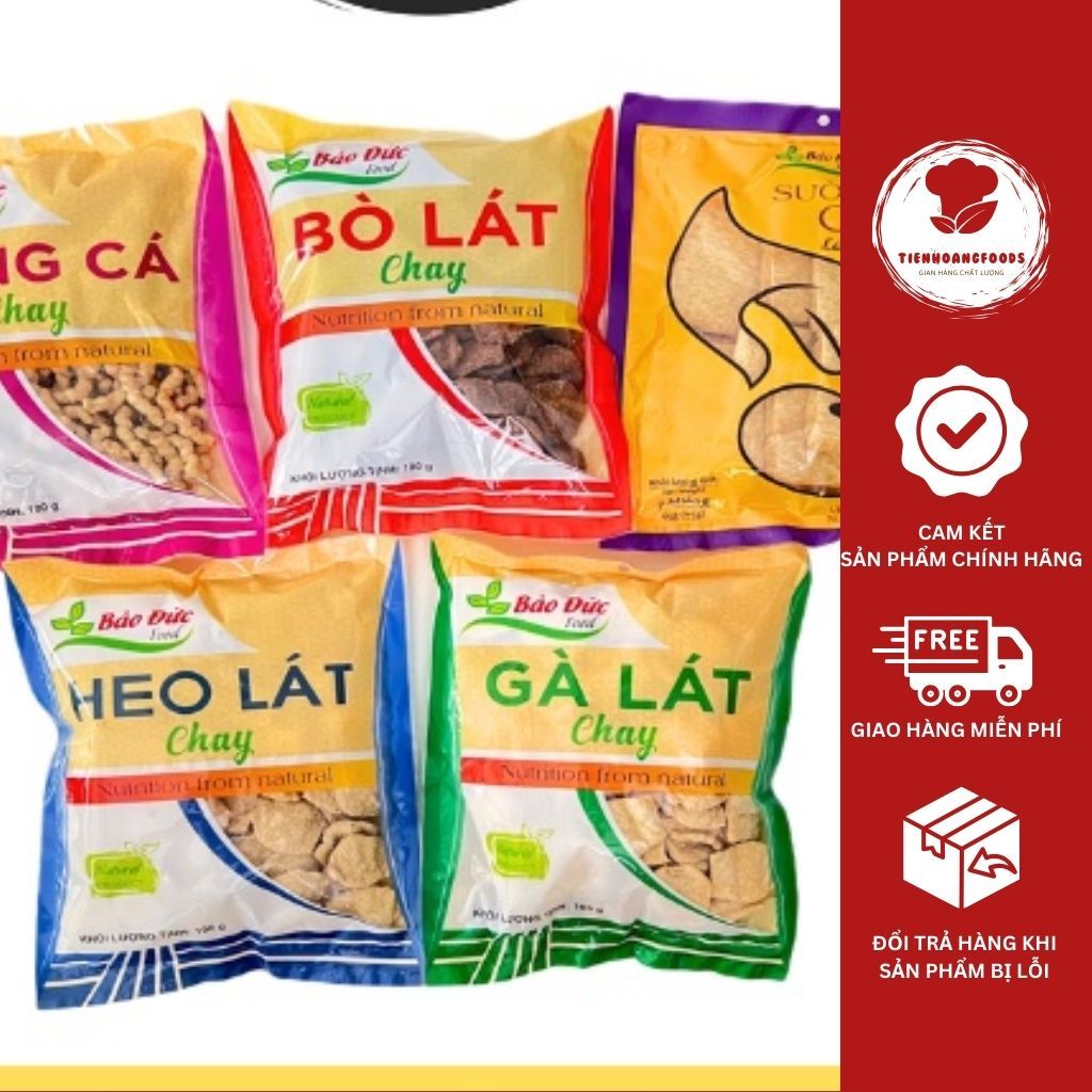 Bao Duc Vegetarian Beef, Chicken, Ribs, Fish Balls 100gram Delicious ...