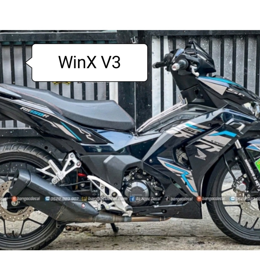 Honda Winner X V3 Gray Black Blue Removable Stamp | Shopee Philippines