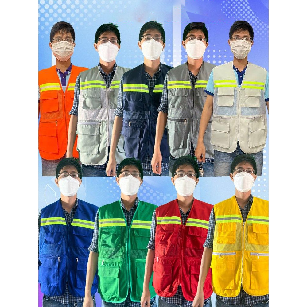 Reflective Labor Protection Vest, Mesh Back for Engineers and Workers ...