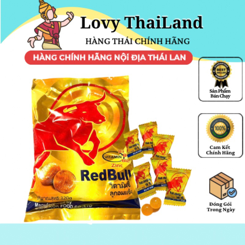 Thai red bull candy energy lozenges, JinTian red bull energy candy 320G ...
