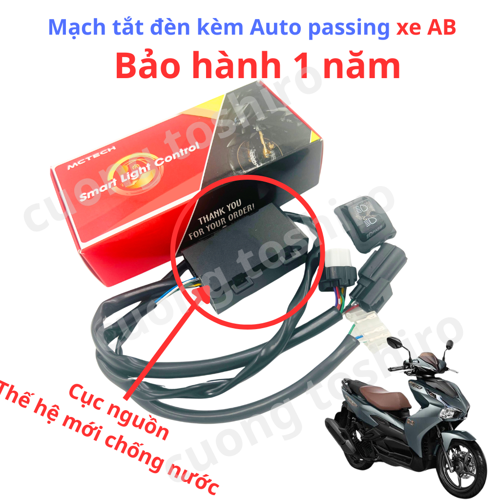 Passing switch for airblade ab 125 150 160 2020-2025 with light off ...
