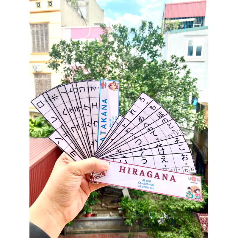 [JAPANESE Flashcard]-hiragana Katakana Japanese alphabet learning card ...