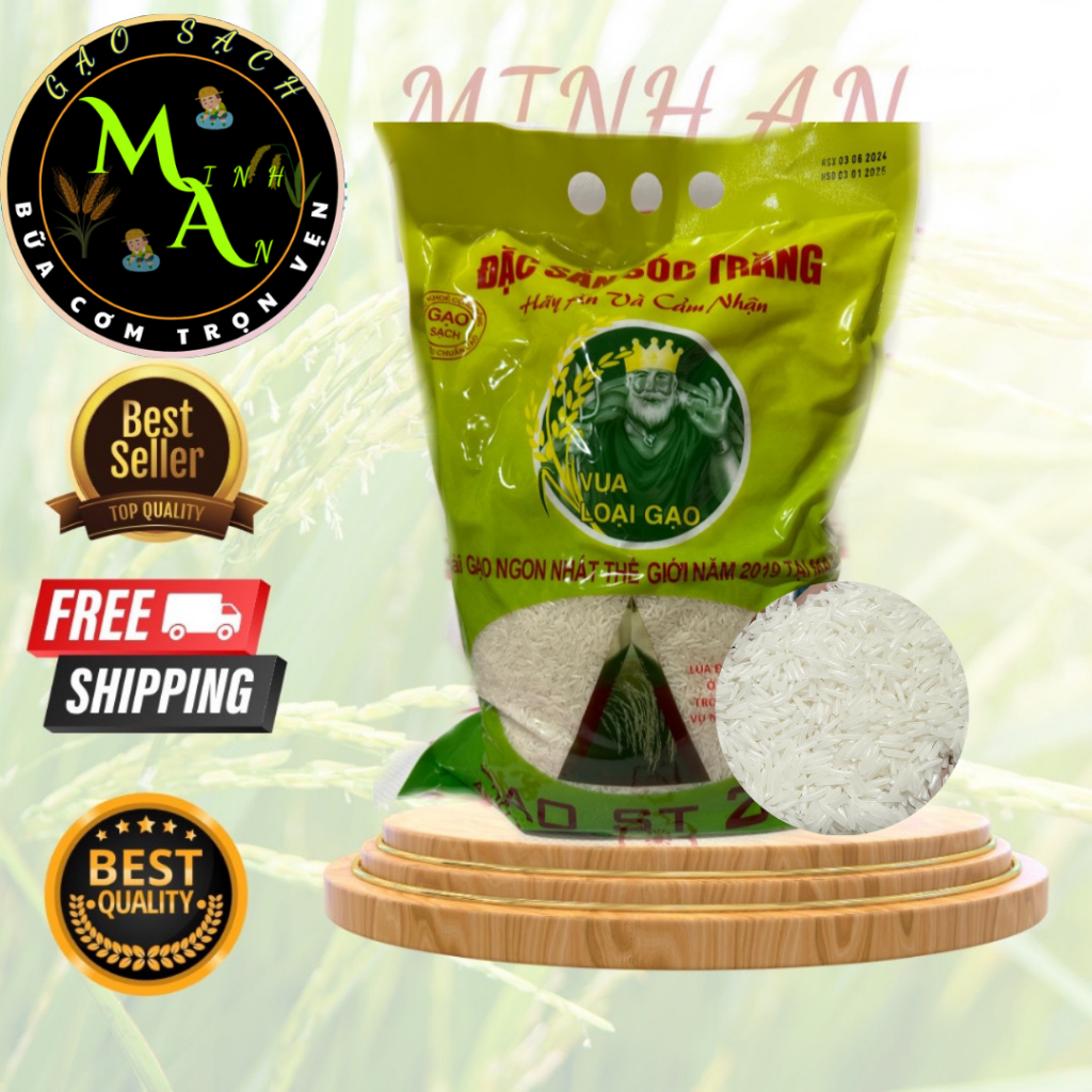 St25 rice, rice, shrimp, squirrel, moon, sticky, fragrant rice | Shopee ...