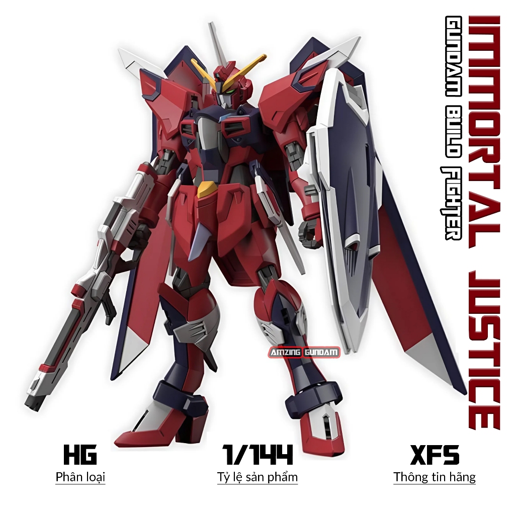 Xingfeng HG Immortal Justice Model, 1/144 Gundam Gundam, Plastic Toy ...
