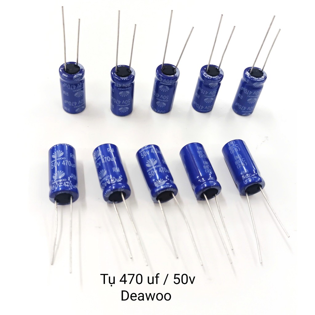 Combo of 10 capacitors 470uf /50v (Deawoo) | Shopee Philippines