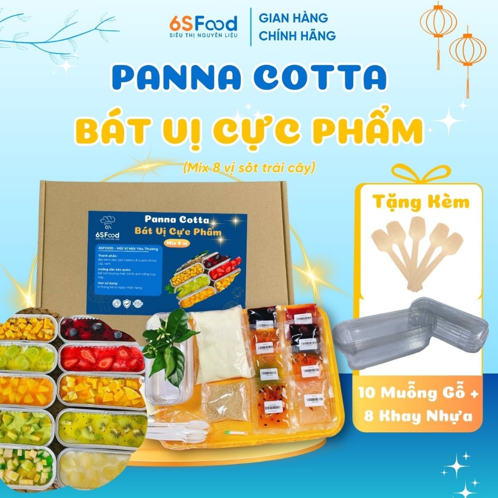 [SUPER Hot] Panna Cotta Ingredients Set with Eight Flavors Mixed with 8 ...
