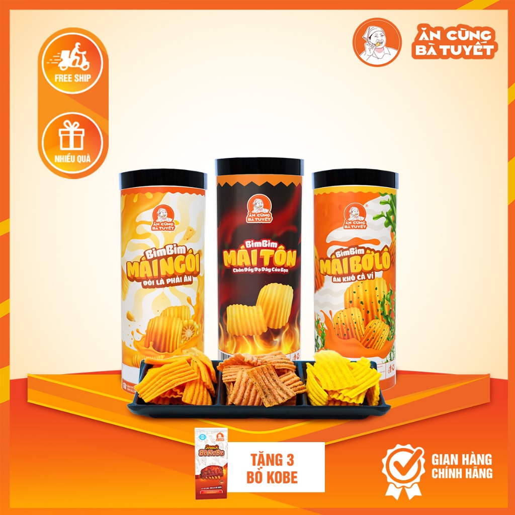 Tam BANG Combo: 1 jar of Tin Roof Snacks + 1 jar of Roof Tile + 1 jar ...