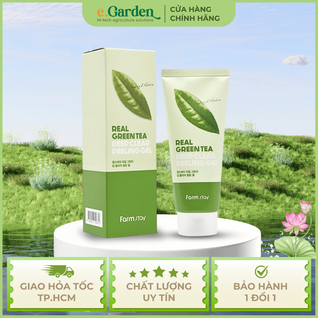 Genuine Korean Farmstay Real Green Tea exfoliating Gel | Shopee Philippines