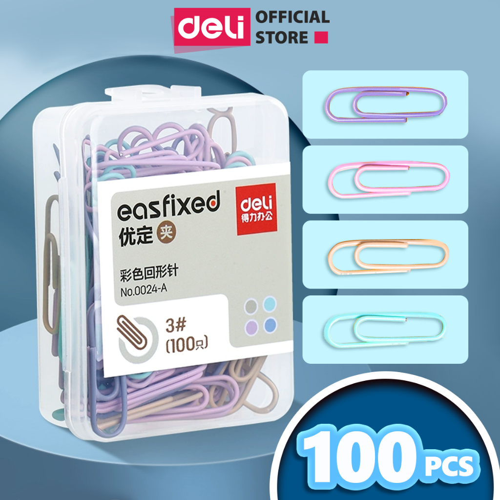 Box of 100 160 Deli Round Pins - Paper Clips for Stationery Documents ...