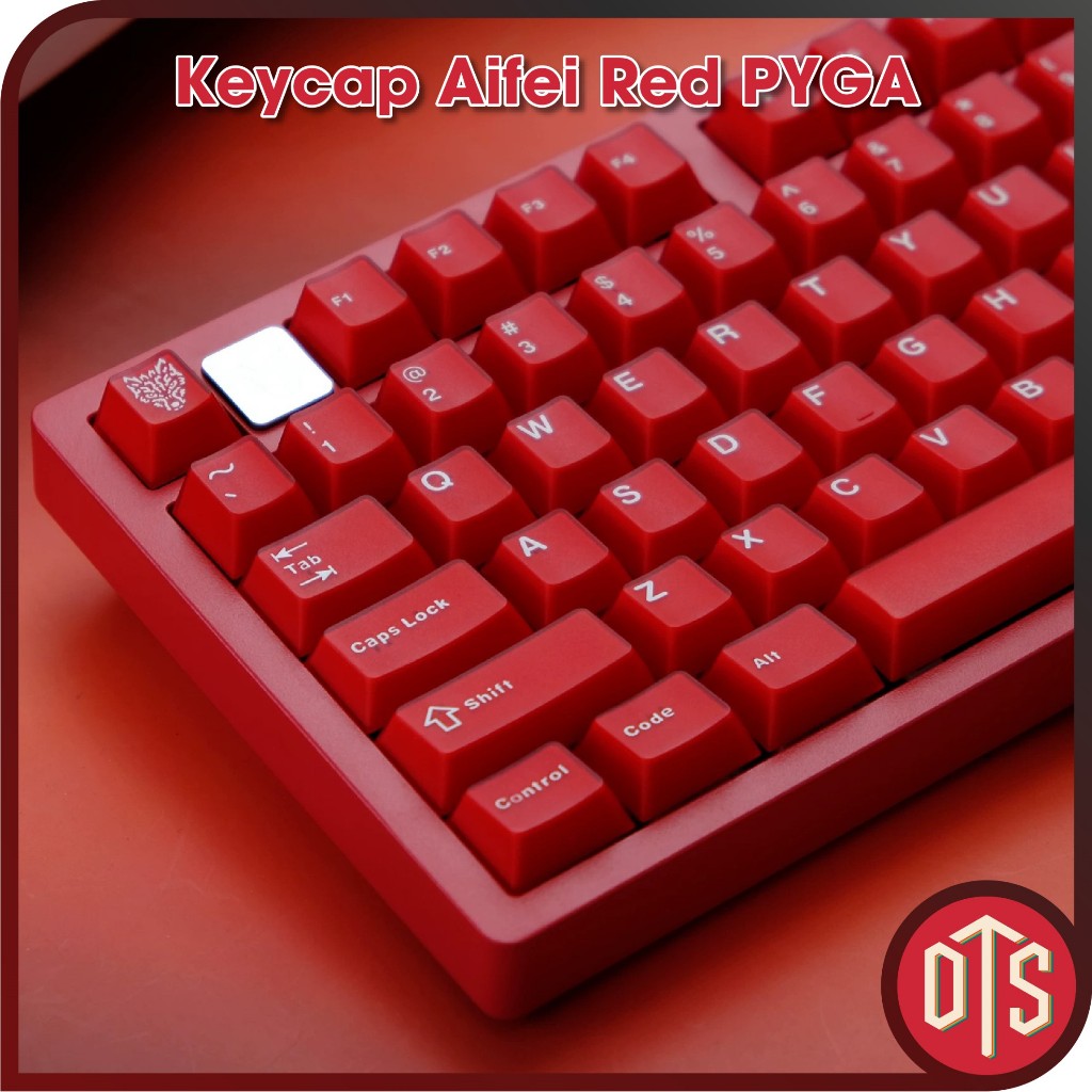 Aifei Red PYGA Semi-transparent Keycap | Abs double-shot | Cherry ...