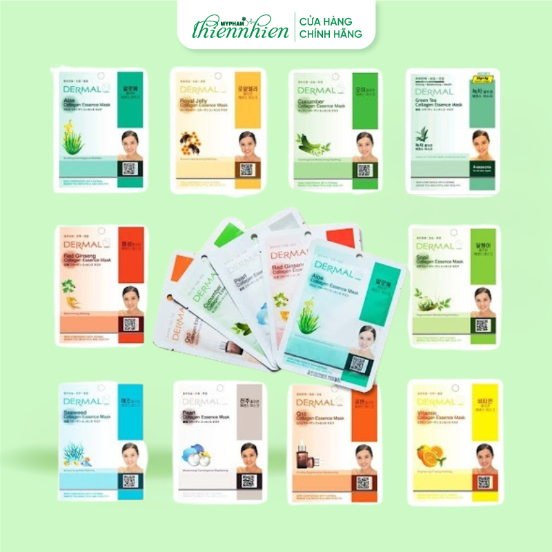 [Buy 10 masks, get 3 free] DERMAL skin care mask moisturizes and ...