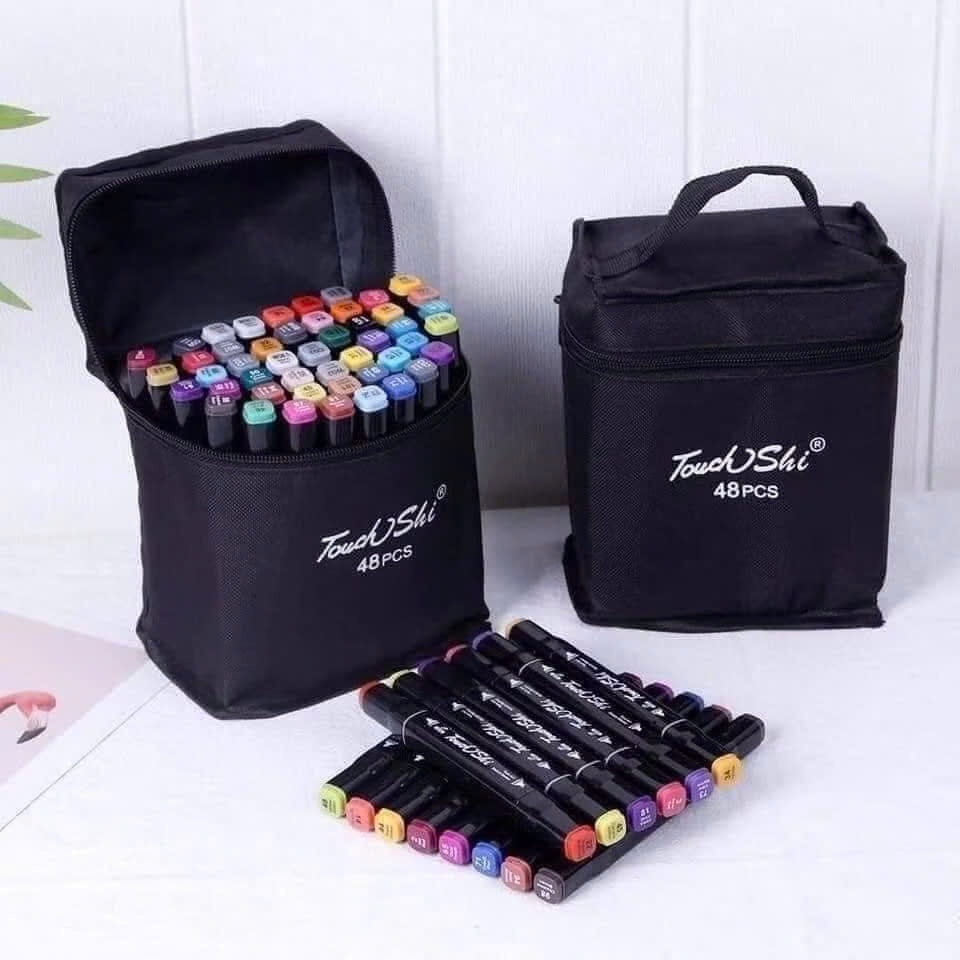 Marker pens 48 80 Touch colors with free bag | Shopee Philippines