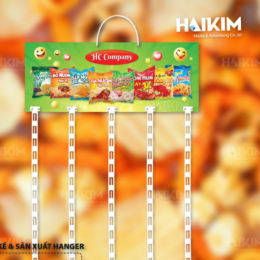 Hanging board with plastic hanger strap, product hanging board, snack ...