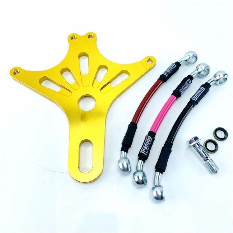 Cnc double pigtail mounted on 2 rear pigs without oil wire for custom ...