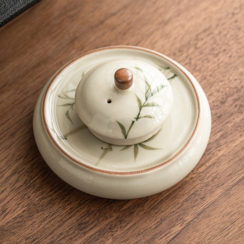 SA Teapot Lid, Zisha Teapot, Coaster made of Green Ash Glazed Porcelain ...