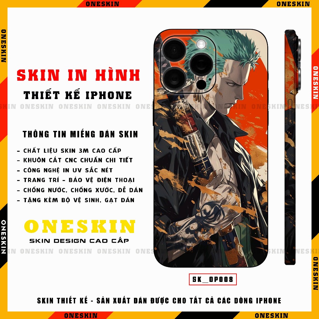 Onepice Skin Sticker for IPhone 15 Pro Max |Sk_op008| 3m Material CNC ...