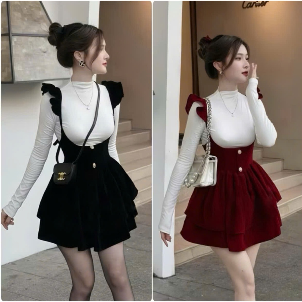 Gentle feminine camisole dress suitable for Christmas and photo shoots ...