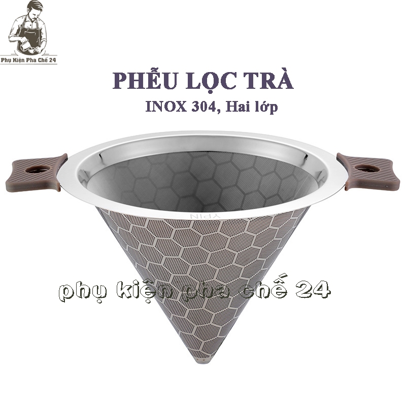 2-layer Stainless Steel Conical Tea Filter - Stainless Steel Tea Filter ...