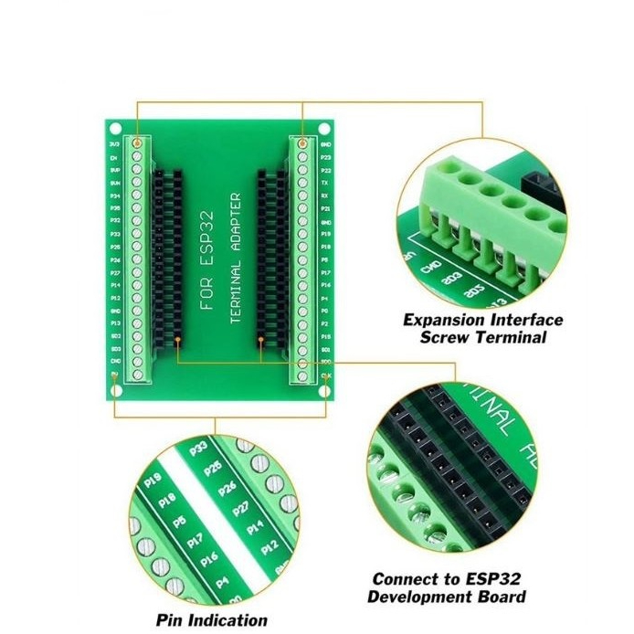 Esp32 Extension Output Base (for ESP 38pin) - Tavico Electronics ...