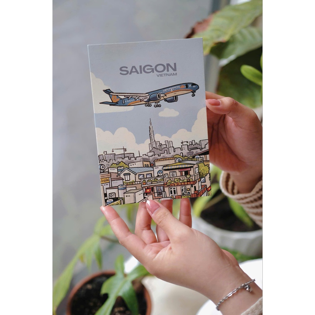 Vietnam Postcard Combo In Me - Sai Gon SKY (12.7cm X 17.8cm) | Shopee ...