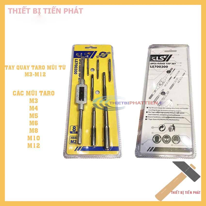 Ls Internal Screw Threading Taro Set700300 8pcs With Crank Handle M3 ...