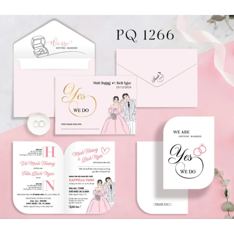 New model laminated wedding invitation, fully printed content as ...