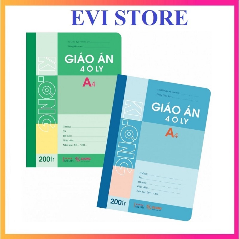 Lesson plan book 4 squares 200 pages A4 Klong 314 (T4) I Notebook for ...
