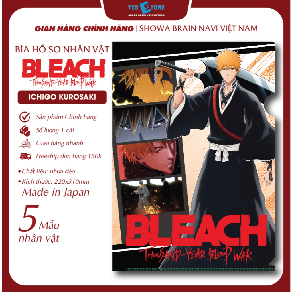 BLEACH Character File Cover Thousand Years of Blood War, Ichigo ...