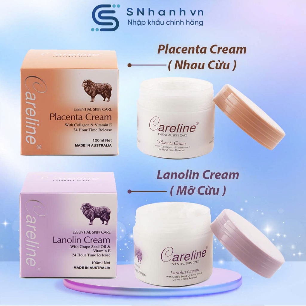 Careline Australian Sheep Placenta and Sheep Fat Cream, 100ml Bottle ...