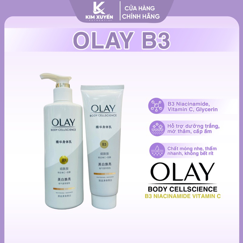 Olay B3 Vitamin C Body Cellscience Body Lotion - New Model | Shopee ...