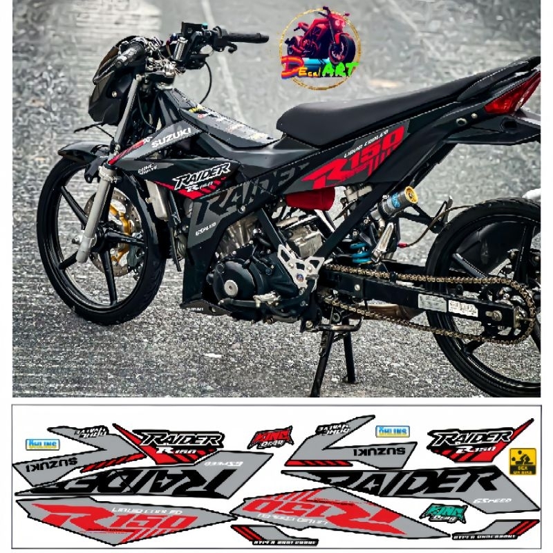 Raider Fi 150cc removable stamp - Model R150 [9 colors]. High Quality ...