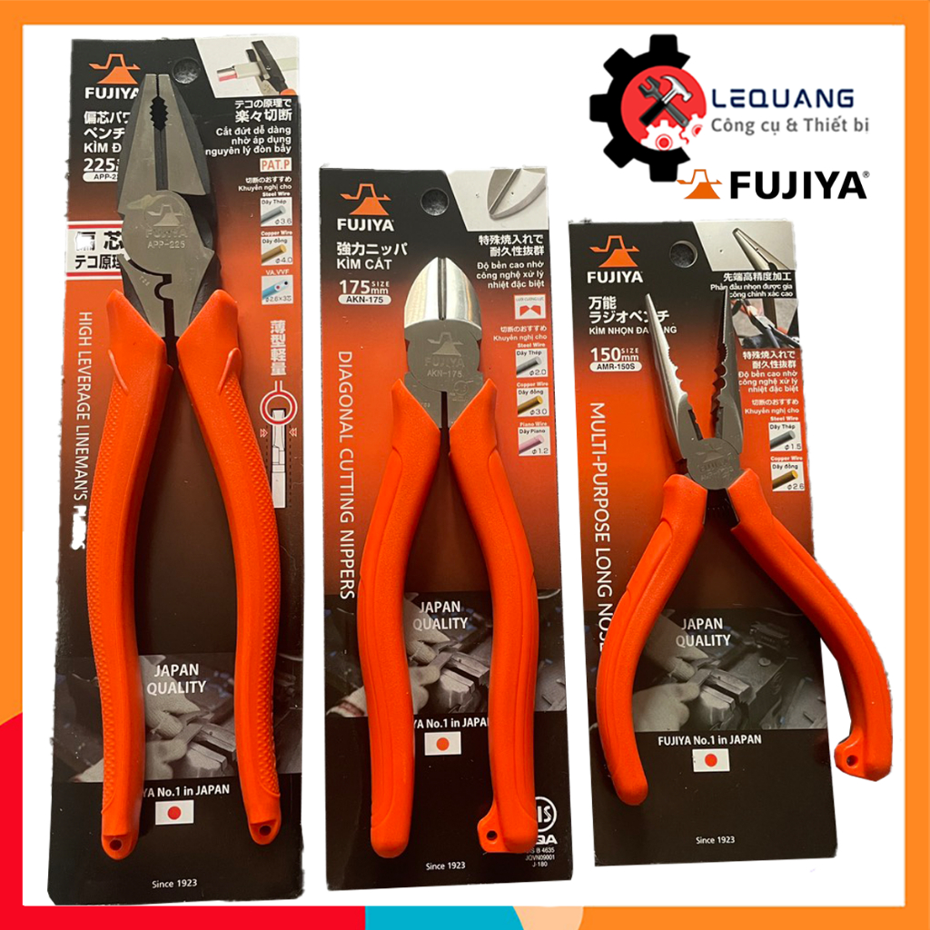 FUJIYA JAPANESE electric pliers set, sharp cutting pliers, durable ...