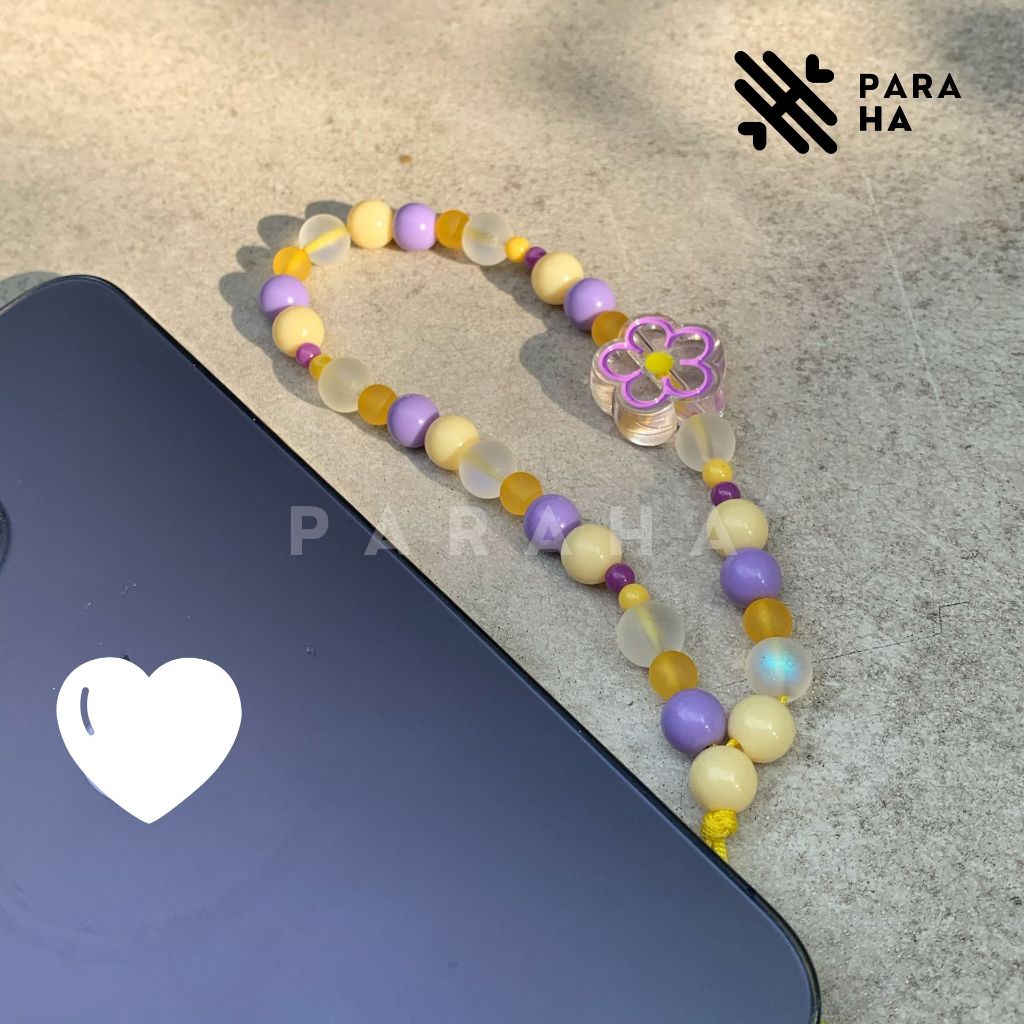 Purple flower Phone Strap - Key - Camera - Lightstick - Handbag ...