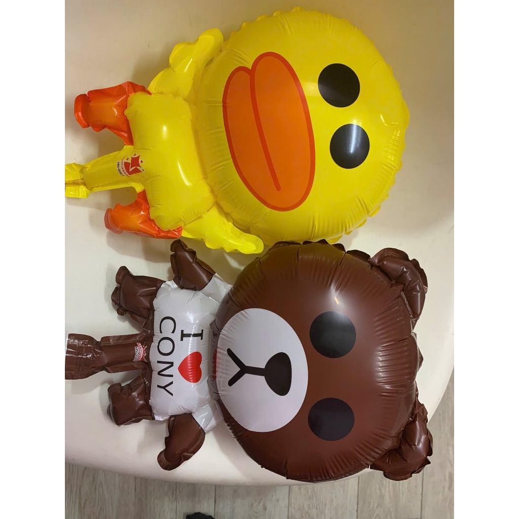 Cony bear and yellow duck silhouette 30cm | Shopee Philippines